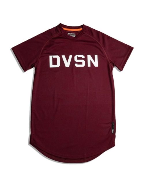 DELTA Tee. Ultimate Gym Shirt Maroon - Bold Logo | DVSN® Gear